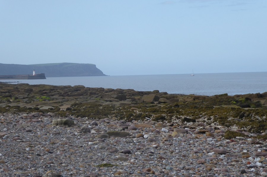 View West from Parton beach, to the lighthouse at the mouth of ...